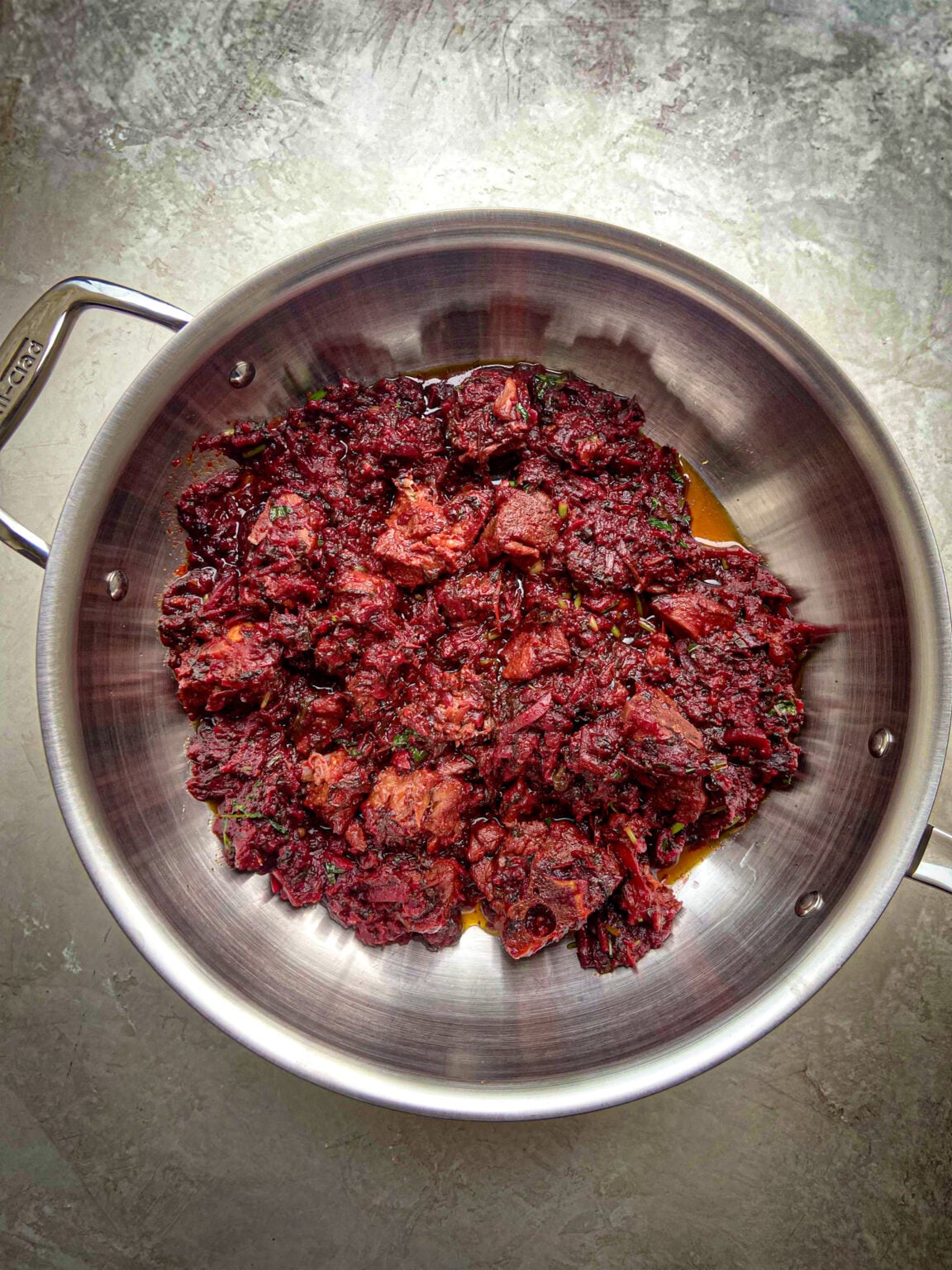 Beetroot and Meat Curry (Chukandar Gosht) - Two Cloves In A Pot