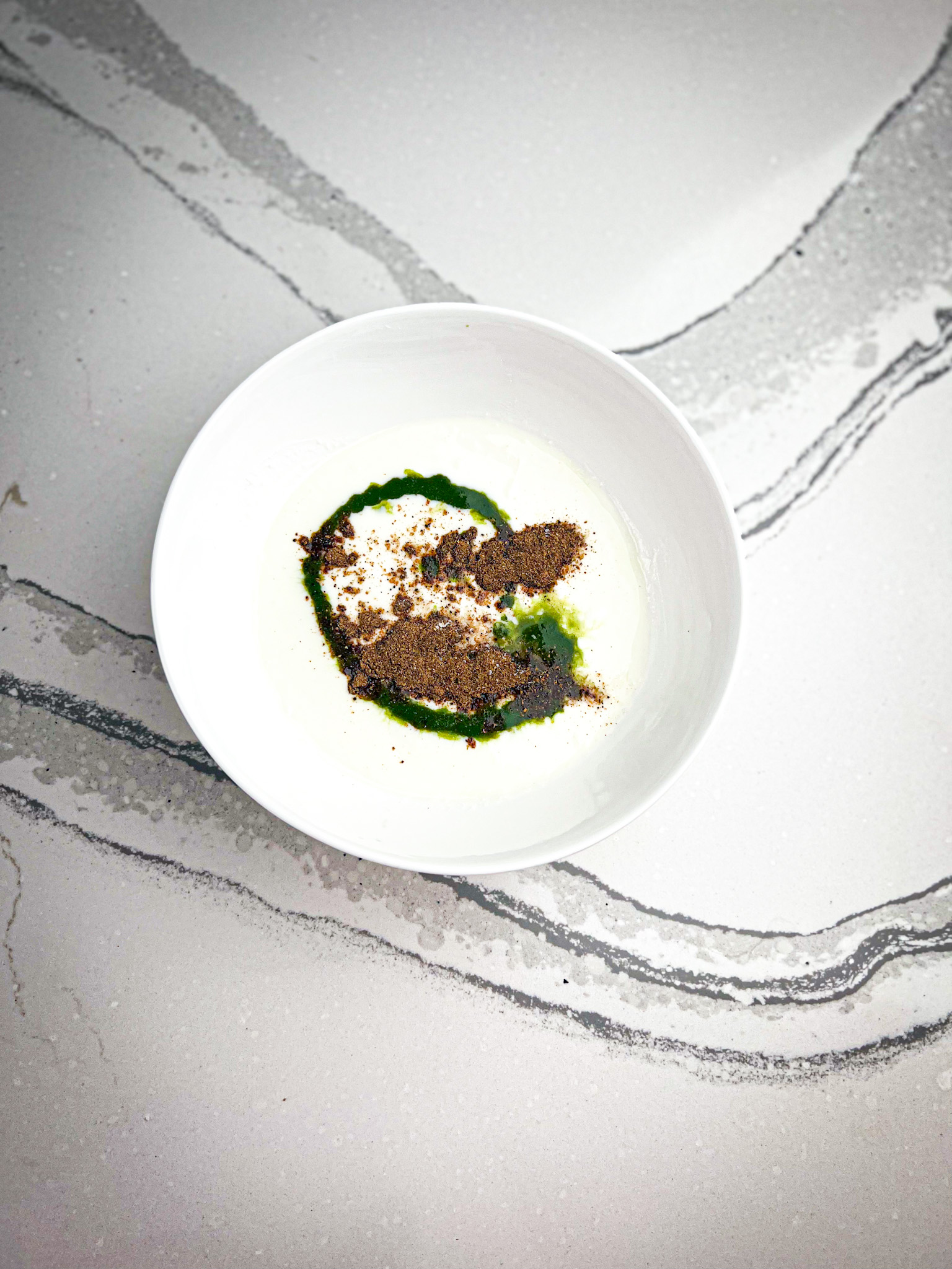 Smooth Pakistani Green Chutney Raita - Two Cloves In A Pot