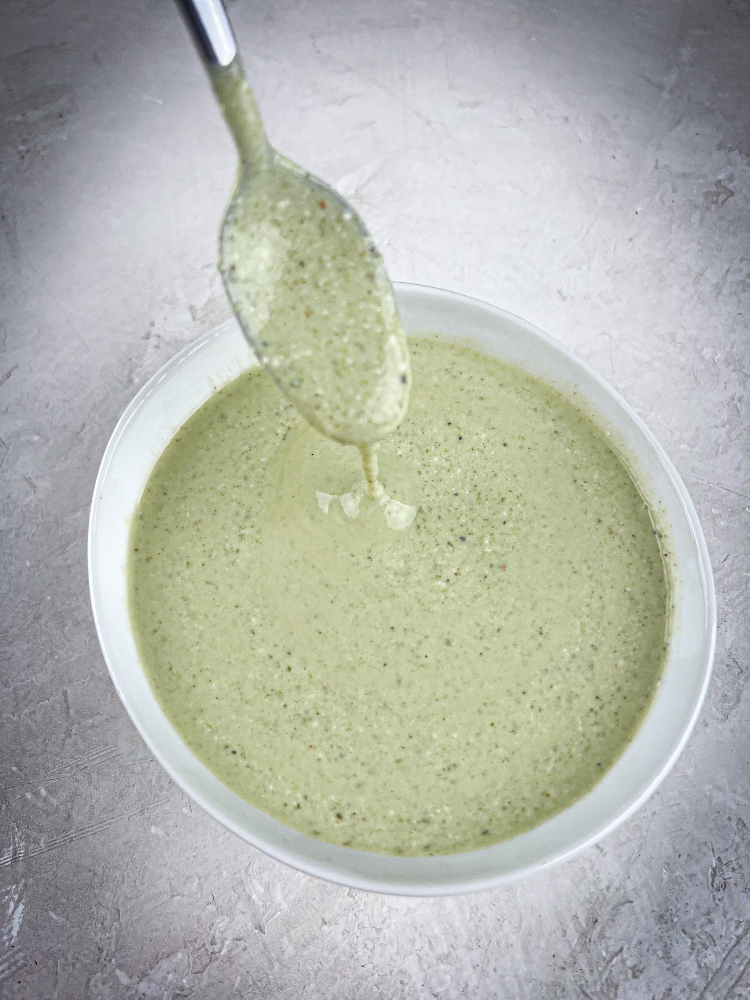 Smooth Pakistani Green Chutney Raita - Two Cloves In A Pot