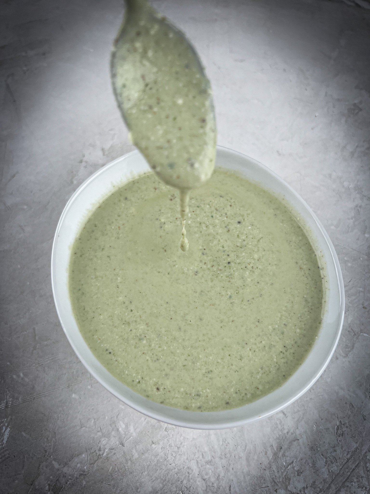 Smooth Pakistani Green Chutney Raita - Two Cloves In A Pot