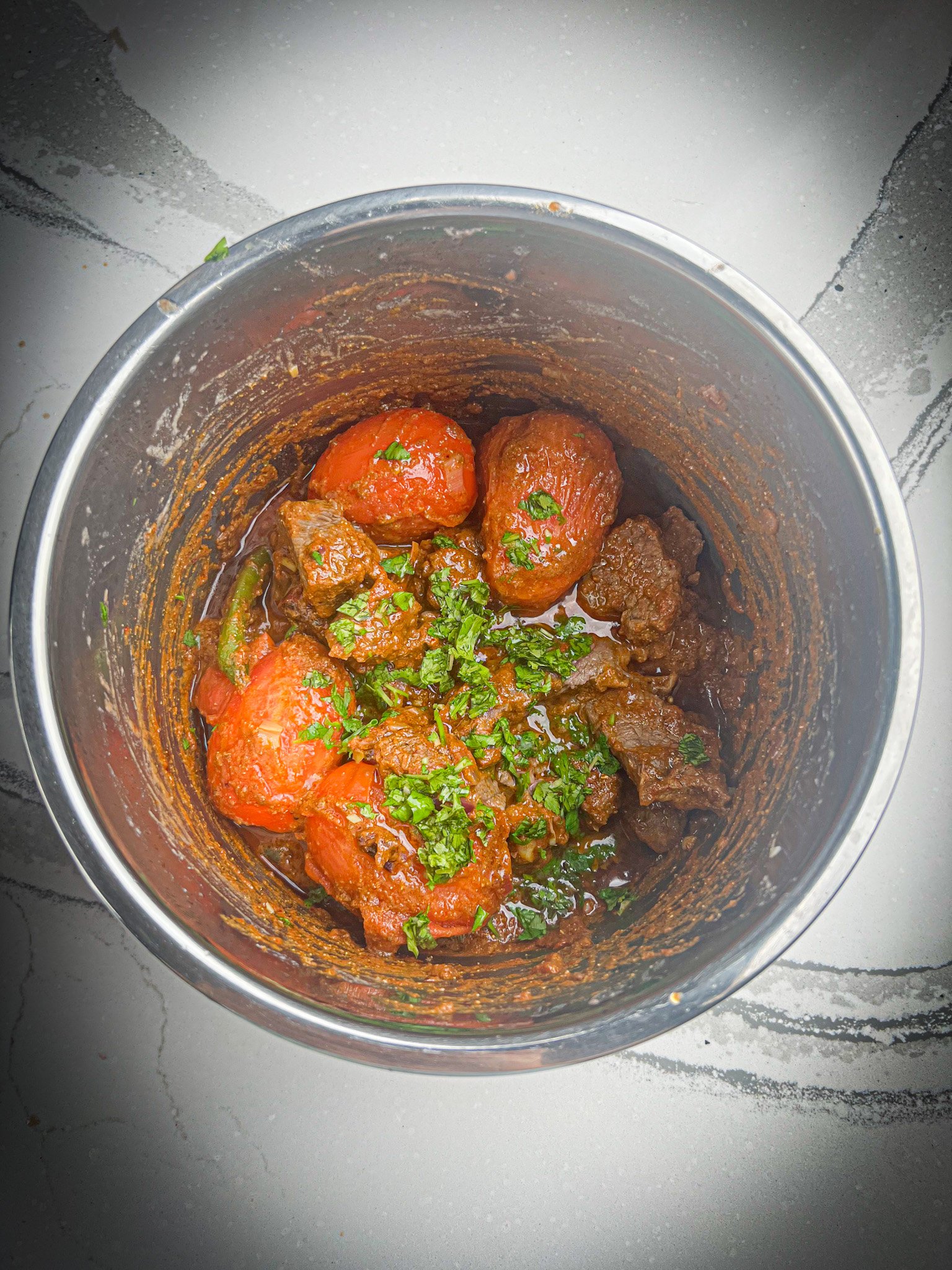 Tender Homemade Pakistani Beef Karahi - Two Cloves In A Pot