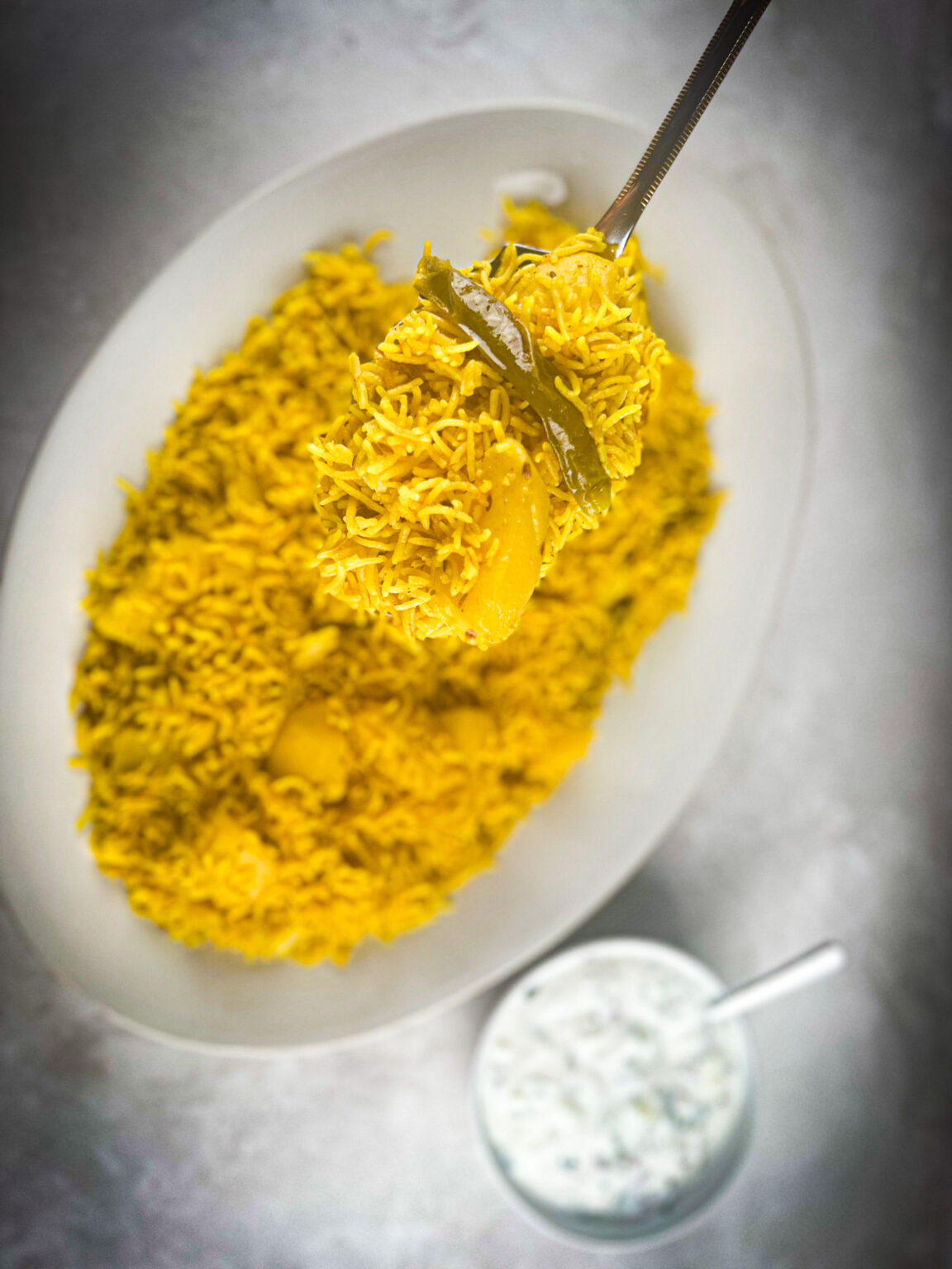 Fluffy Pakistani Tehari (Aloo Chawal), Potatoes and Rice - Two Cloves ...