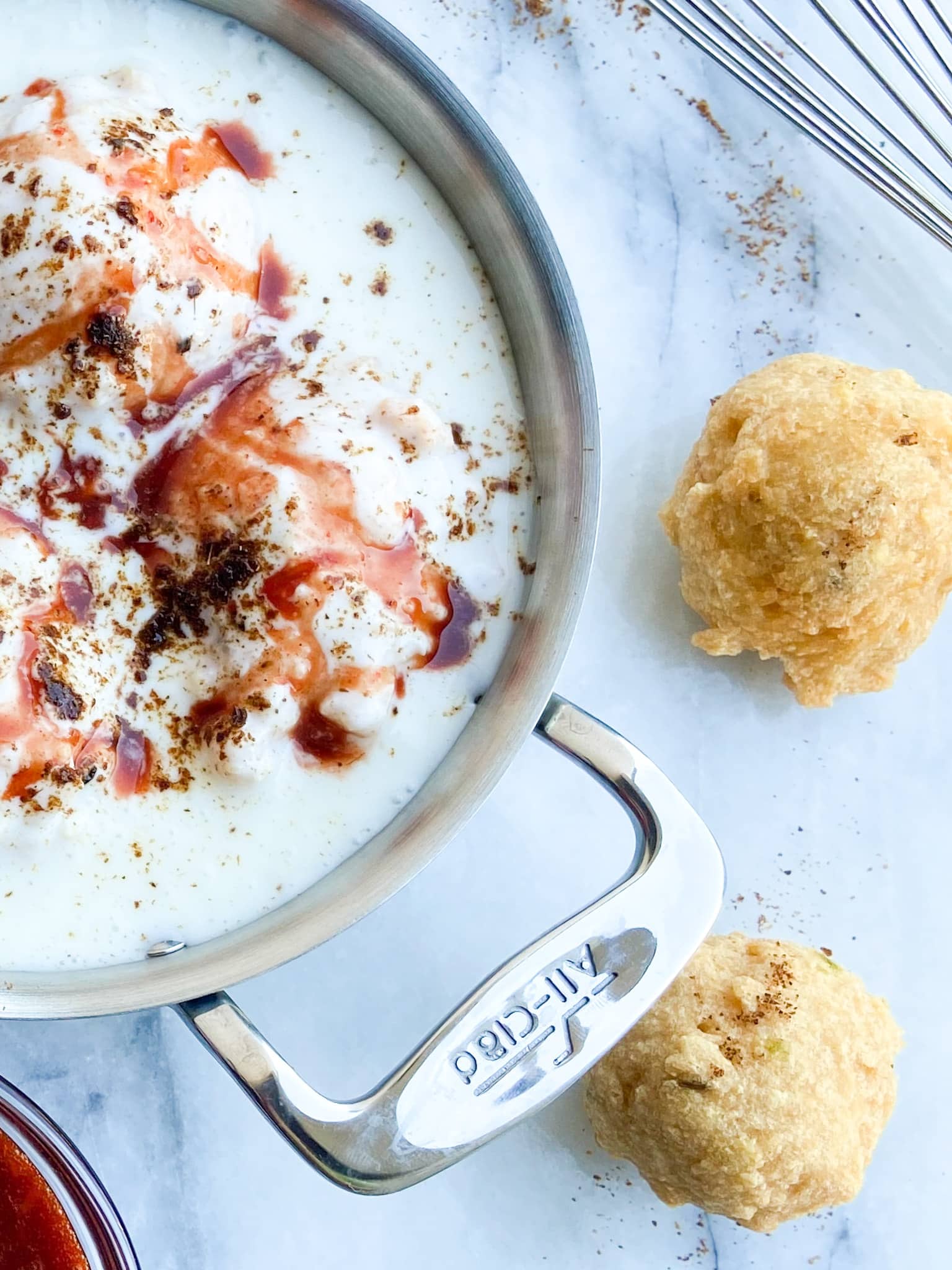 Sweet Dahi Baray (Lentils Fritters & Creamy Yogurt - Two Cloves In A Pot
