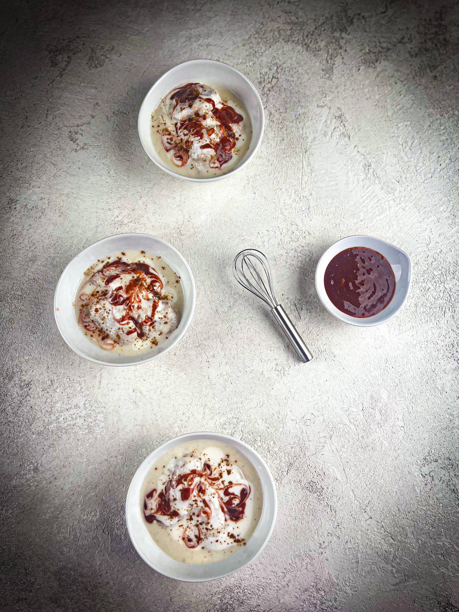 Sweet Dahi Baray (Lentils Fritters & Creamy Yogurt - Two Cloves In A Pot