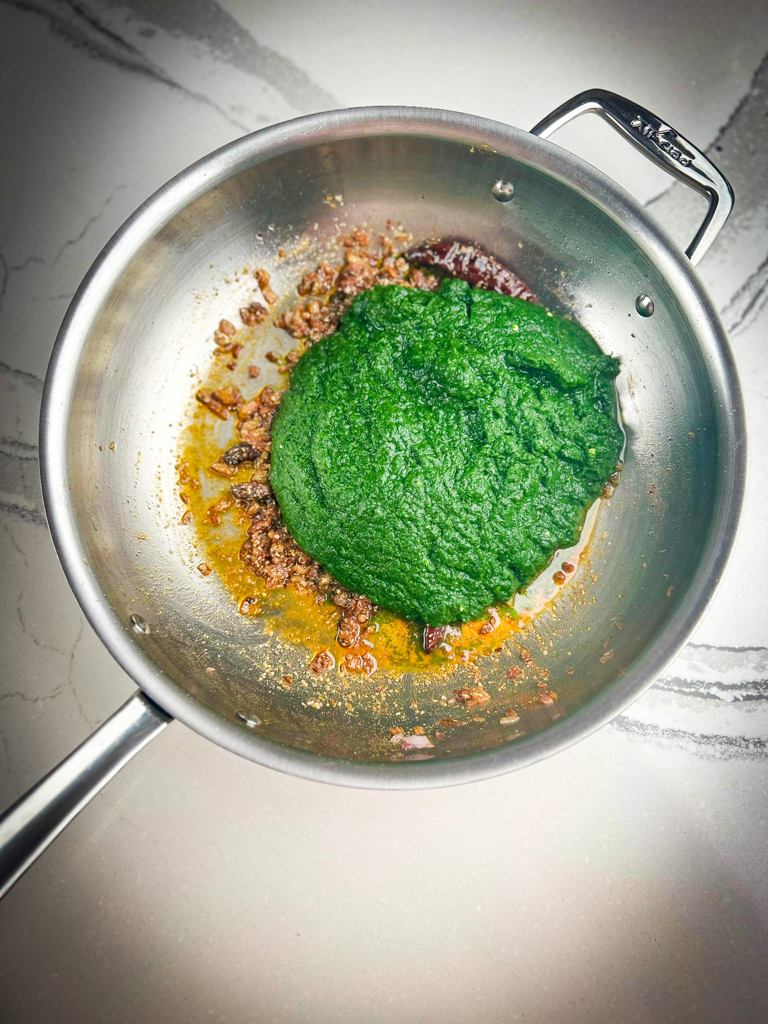 Homemade Pakistani Palak Paneer (Spinach Paneer) - Two Cloves In A Pot
