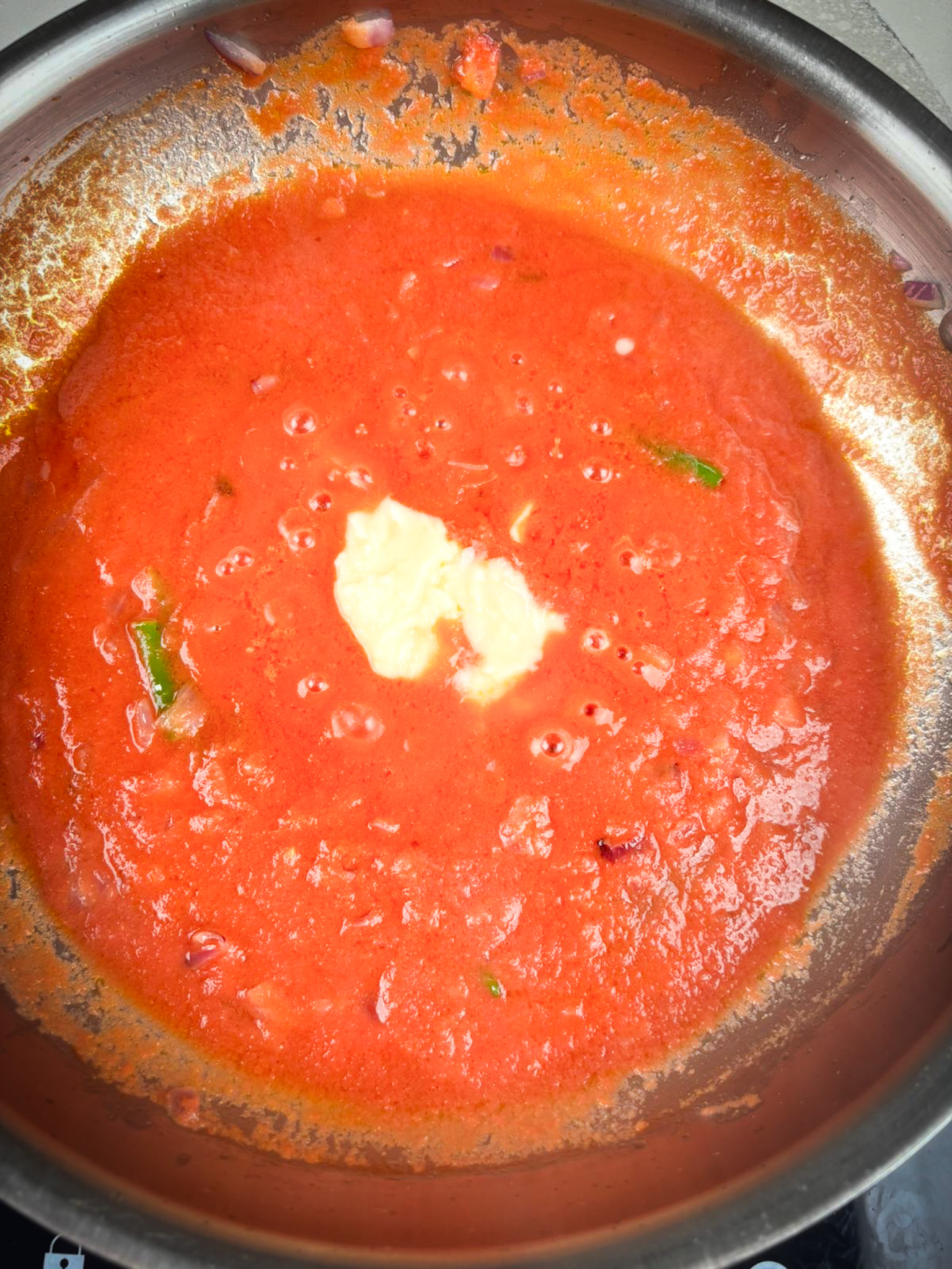 Stovetop Indian Panner Karahi With Bell Pepper - Two Cloves In A Pot