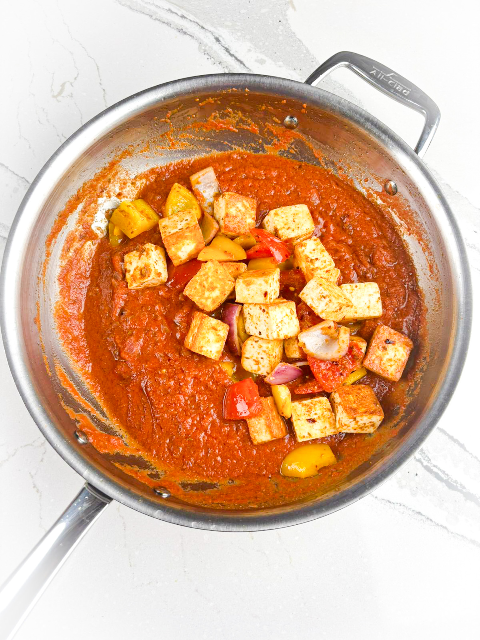 Stovetop Indian Panner Karahi With Bell Pepper - Two Cloves In A Pot