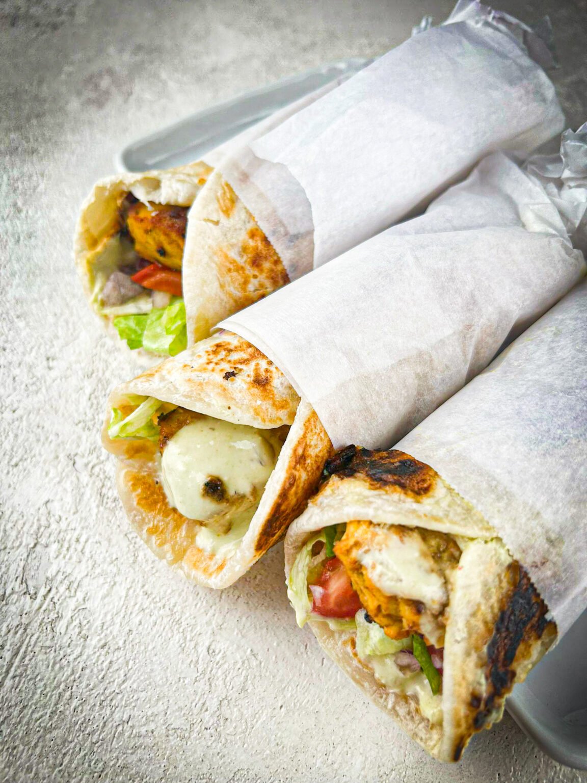 Pakistani Chicken Tikka Roll With Paratha - Two Cloves In A Pot