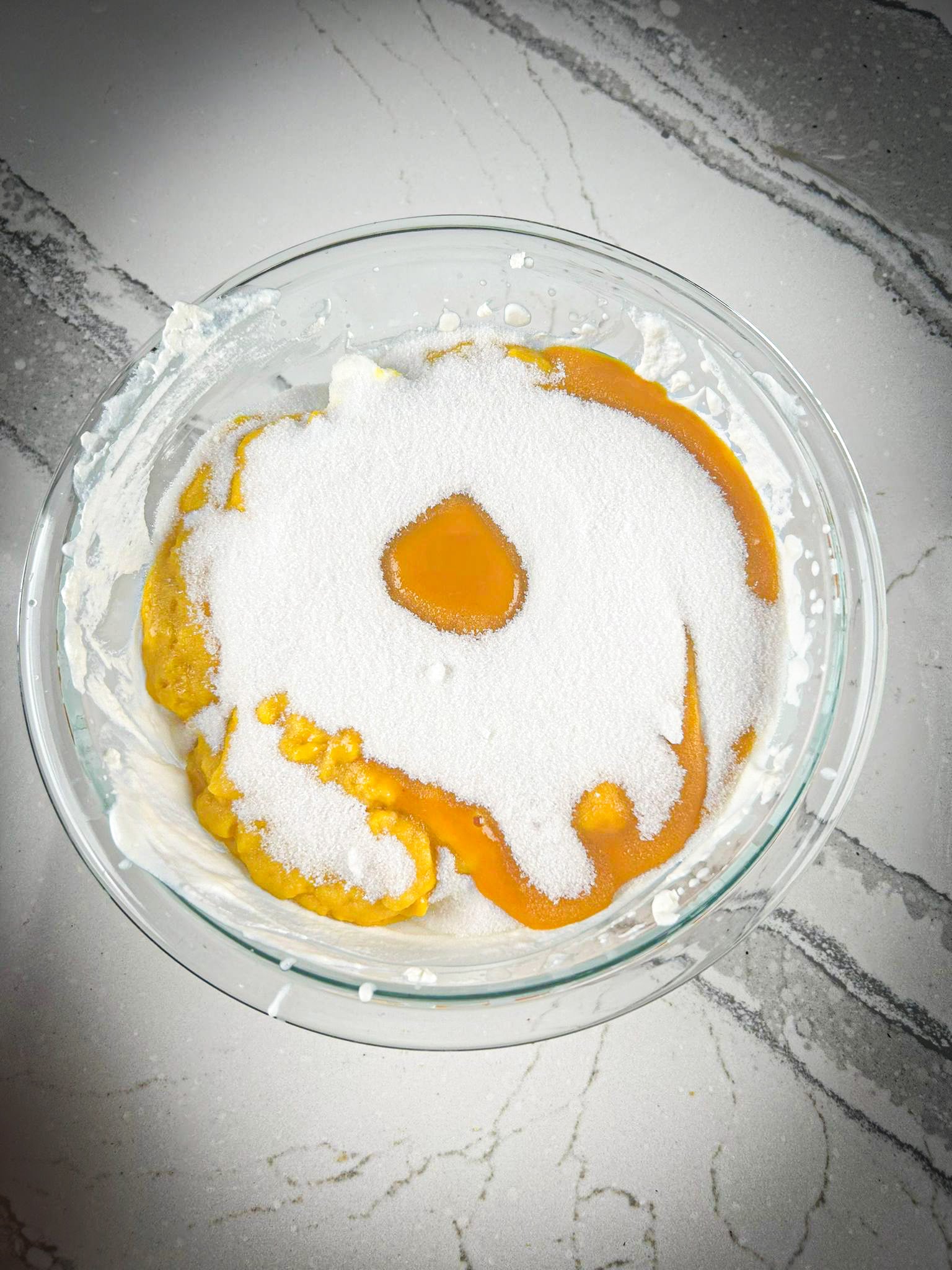 No Bake Sweet Mango Delight With Heavy Whipping Cream - Two Cloves In A Pot
