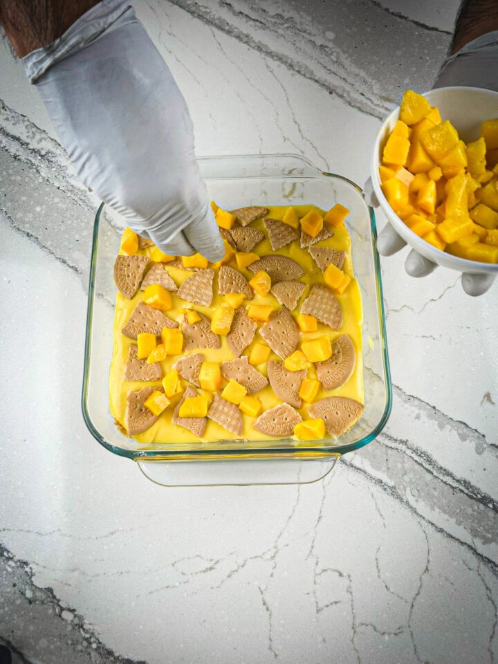 No Bake Sweet Mango Delight With Heavy Whipping Cream - Two Cloves In A Pot