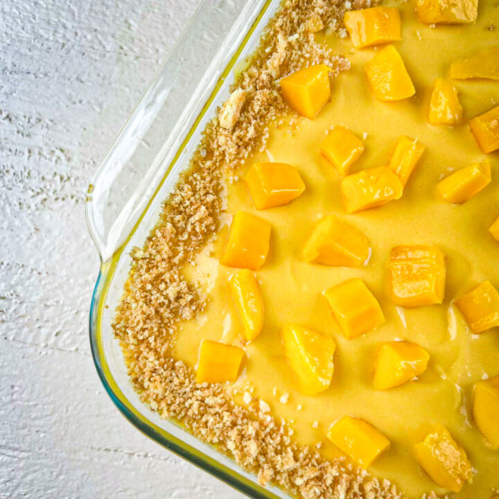 No Bake Sweet Mango Delight With Heavy Whipping Cream - Two Cloves In A Pot