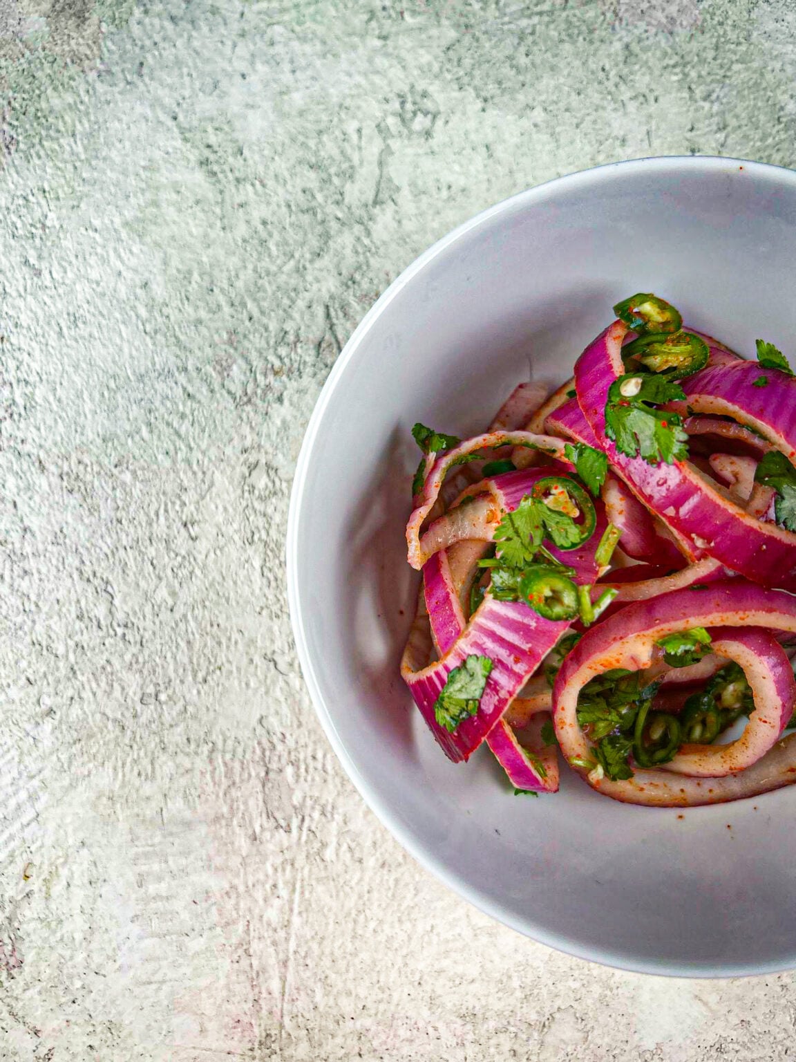 Tangy Sirka Pyaz With Cilantro - Two Cloves In A Pot